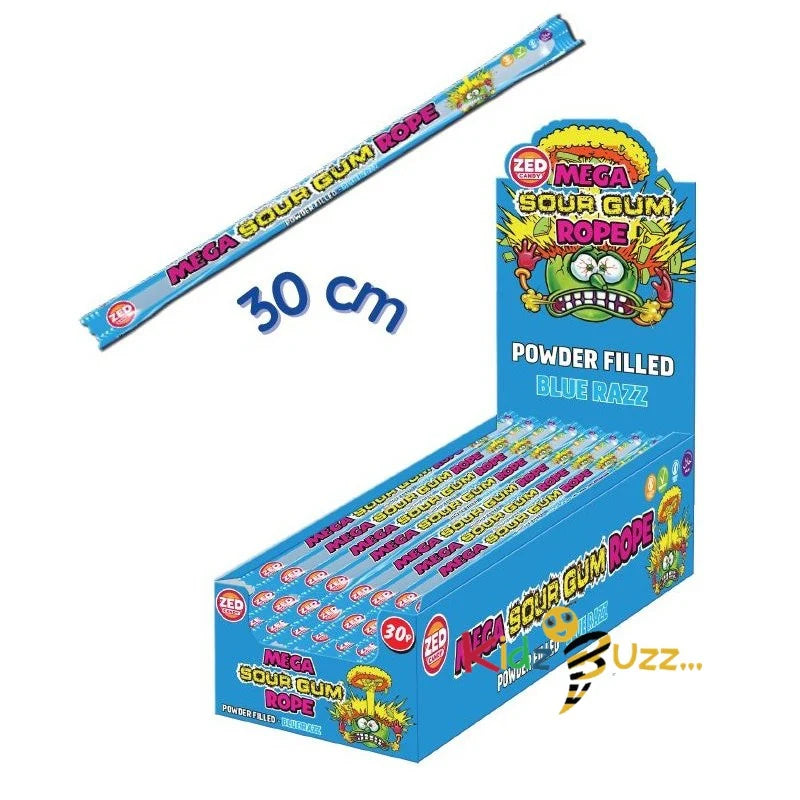 Zed Candy Screamers Mega Sour Blue Razz Gum – Espresso Libya